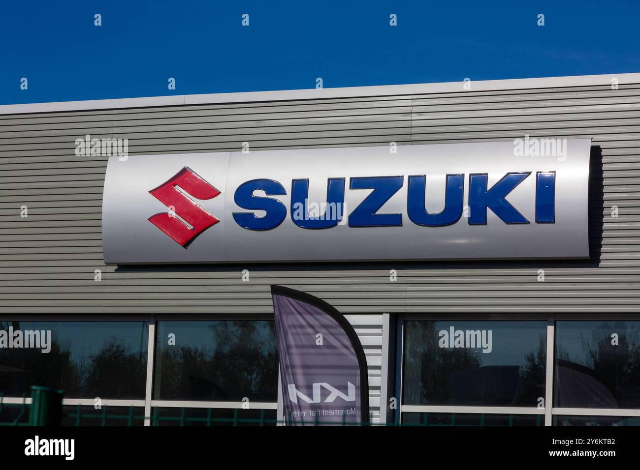Suzuki company sign Stock Photo - Alamy