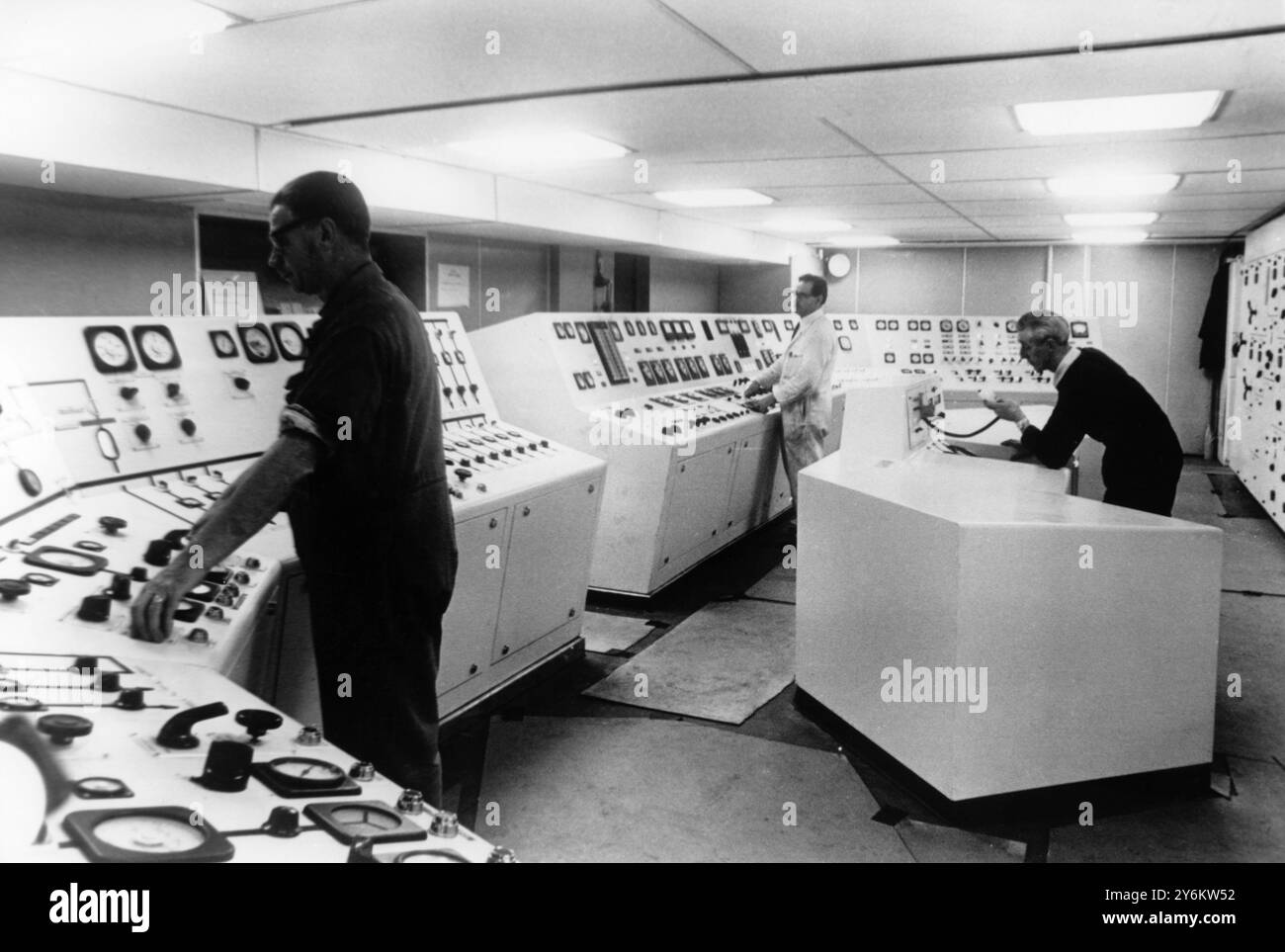 Expert technicians carrying out tests during the completion of the main ...