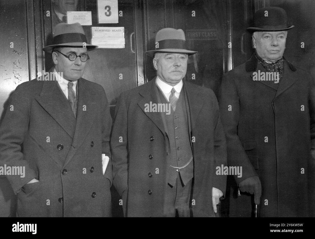 Mr F.C. Alderdice, Premier of Newfoundland. 4 January 1934 Stock Photo ...