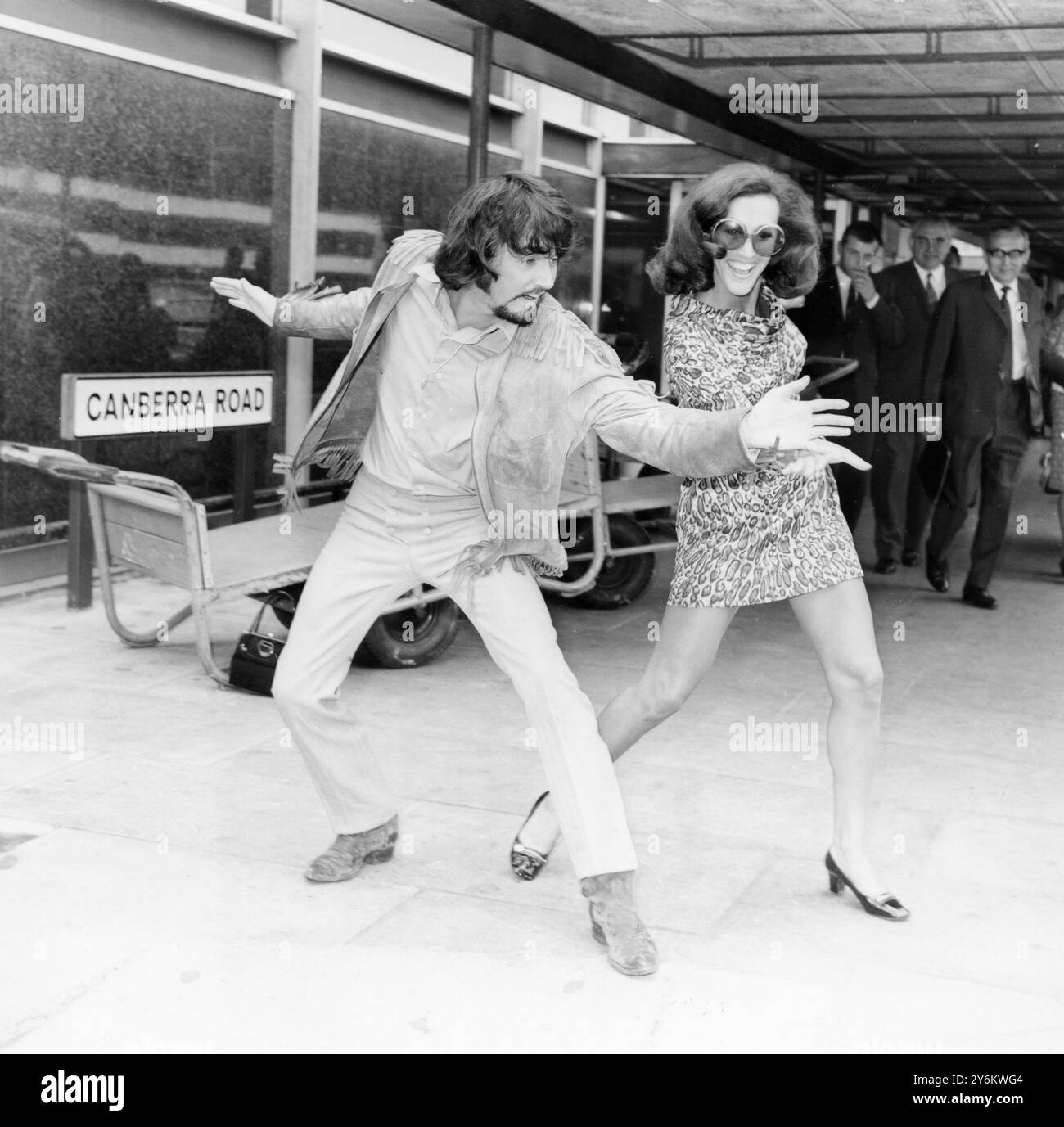 With his choreographer Shirley Langford, American -born pop singer P J ...