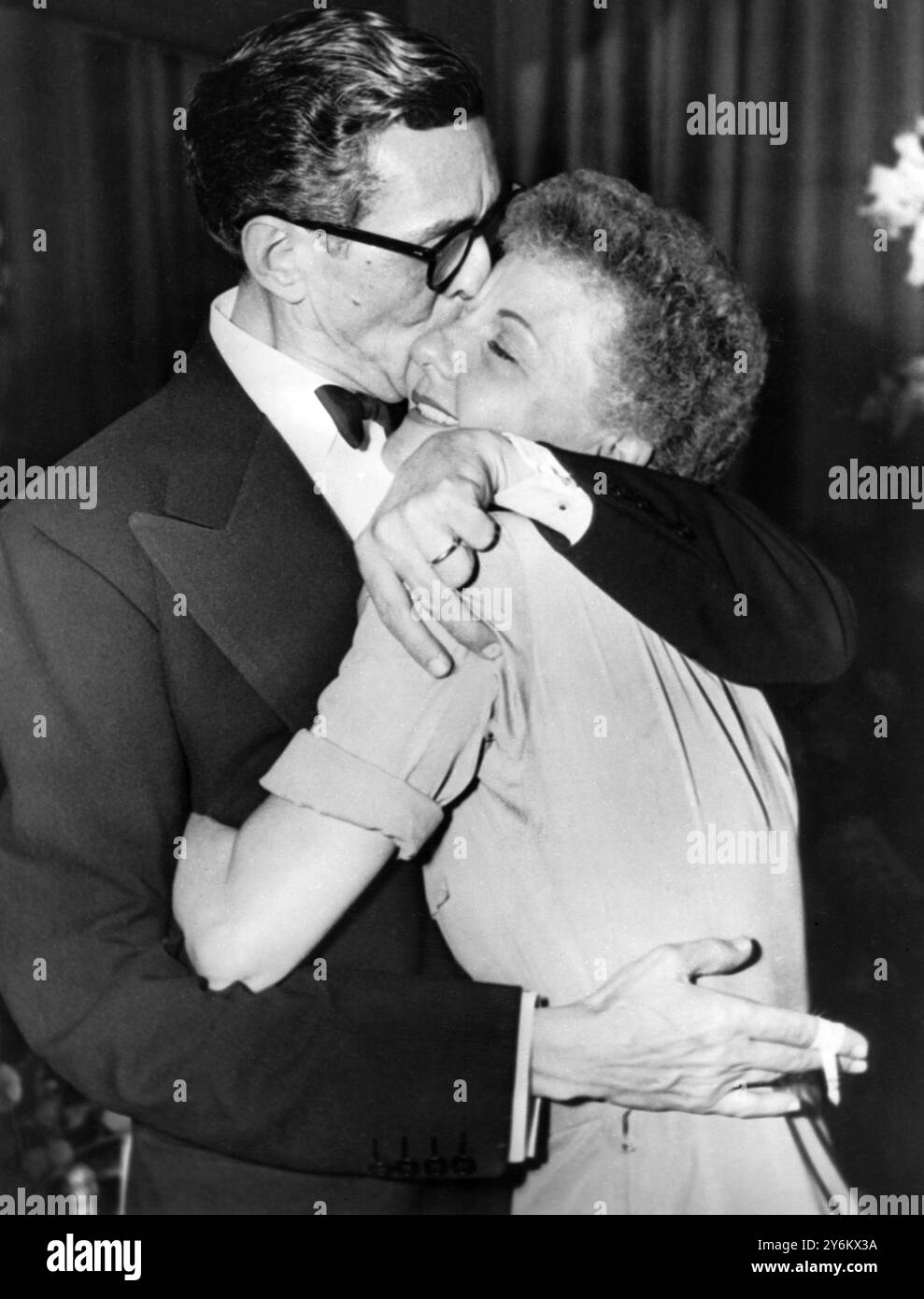 Mary Martin and her husband Mr Halliday after the first night of South ...