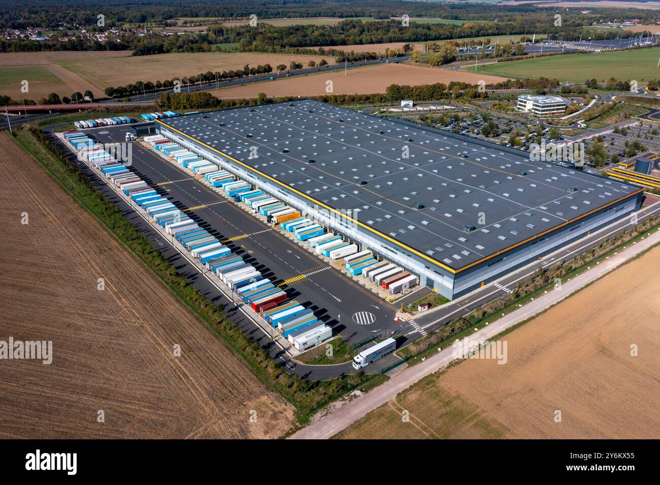 Aerial photo amazon logistics hi-res stock photography and images - Alamy