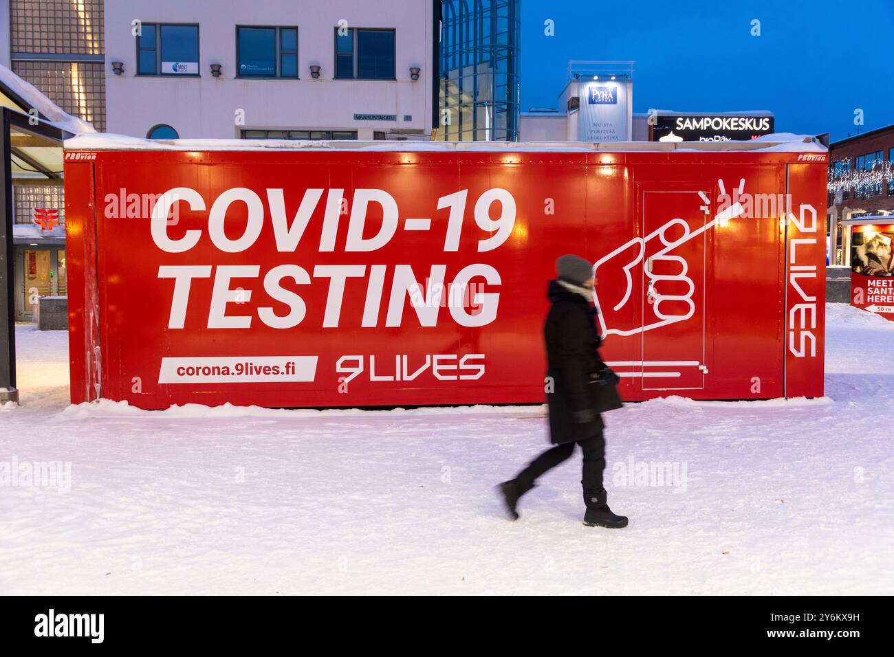 Finland, Rovaniemi. Covid test Stock Photo - Alamy