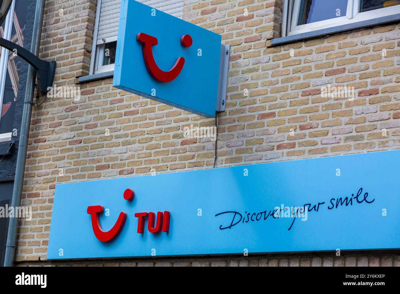 Tui brand sign Stock Photo - Alamy