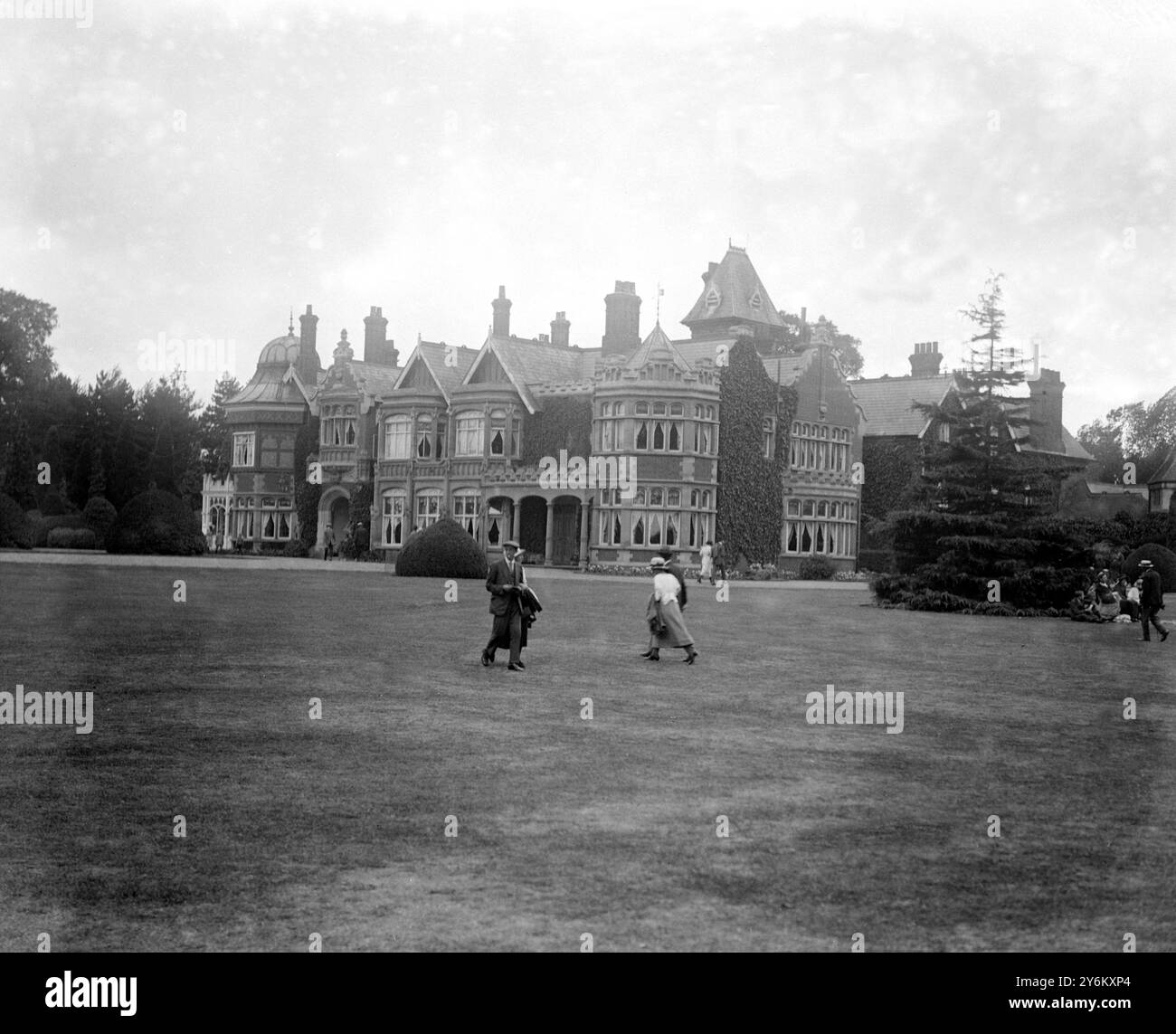 Bletchley Park, Buckinghamshire near Milton Keynes. 1920s Stock Photo ...