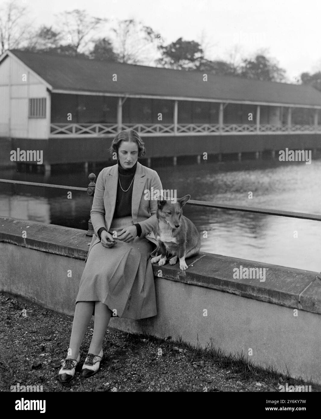 Kennel Club Show at the Crystal Palace. Mrs Bruce Fletcher with her ...