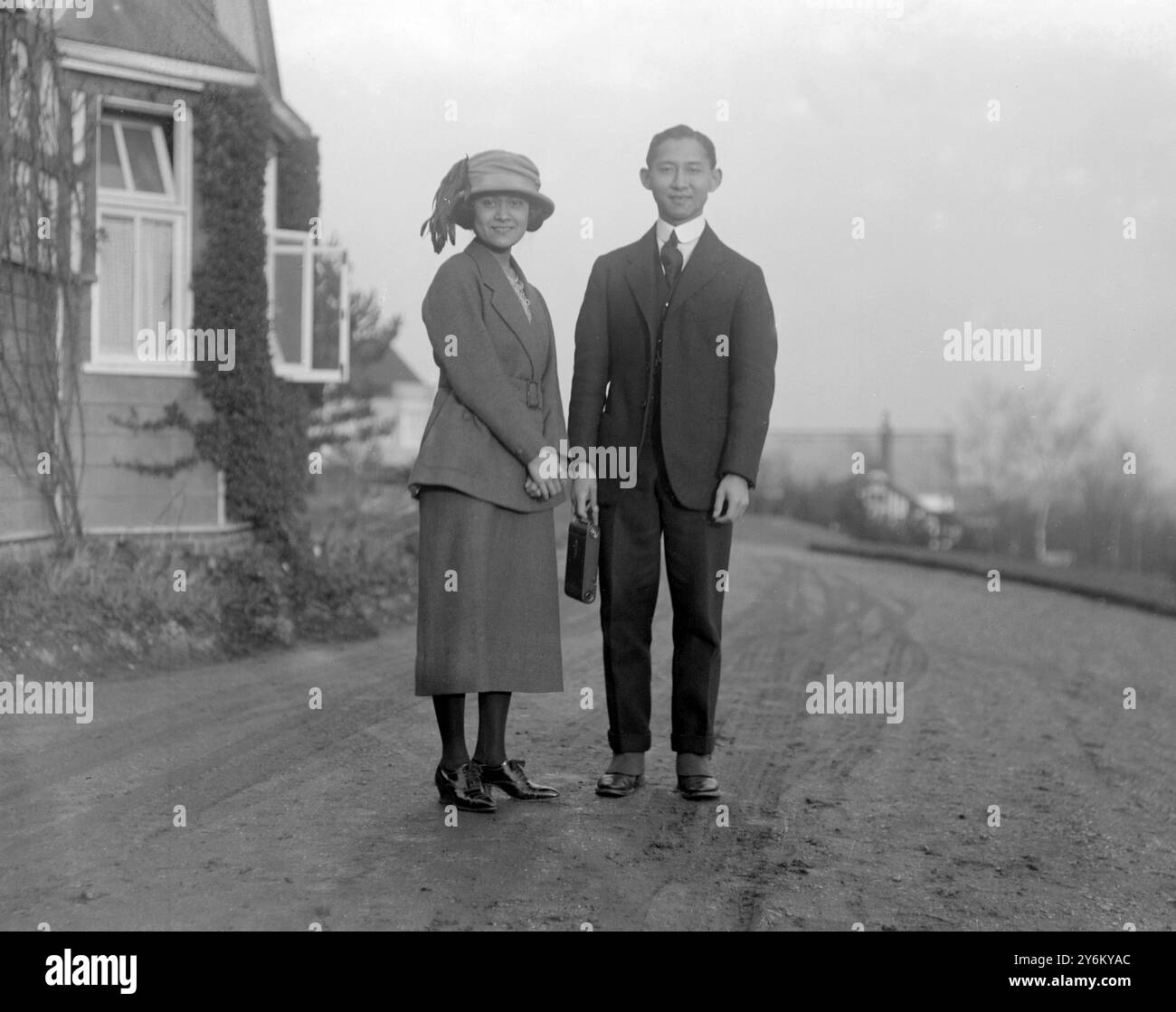 The Crown Prince and Princess of Siam photographed on their visit to ...