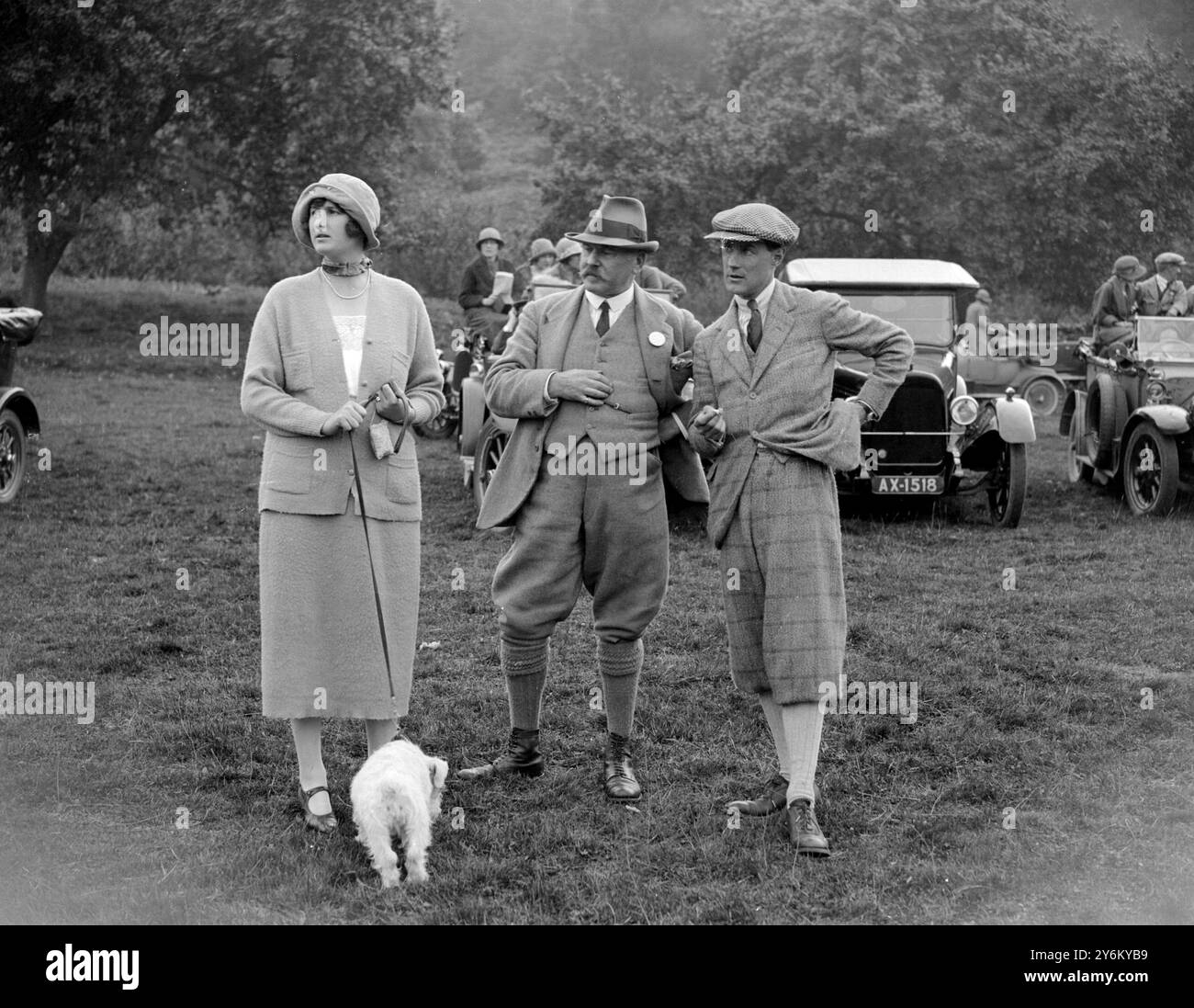 International Sheepdog Trials at Talybont. Mrs W.D. Hall, Colonel Jones ...
