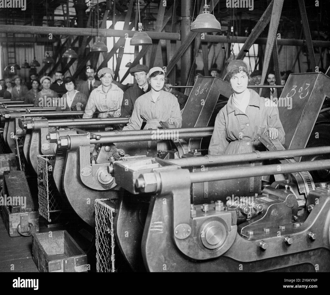 Easter at Woolwich, south-east London. Munitions work over the holiday ...