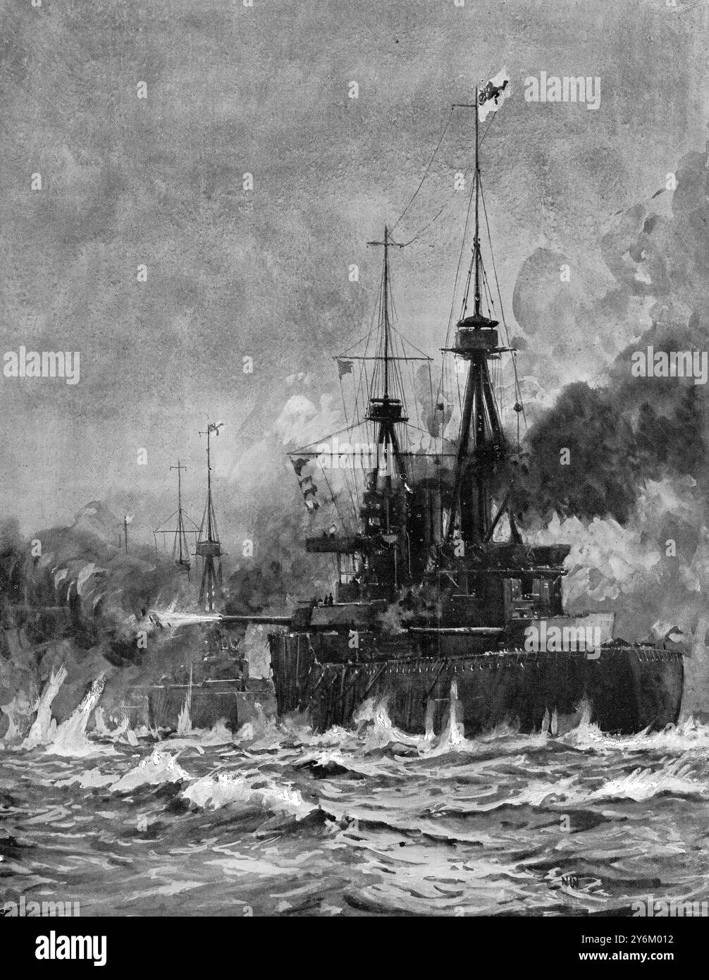 Battle of Heligoland The Battle cruiser squadron at the decisive moment ...
