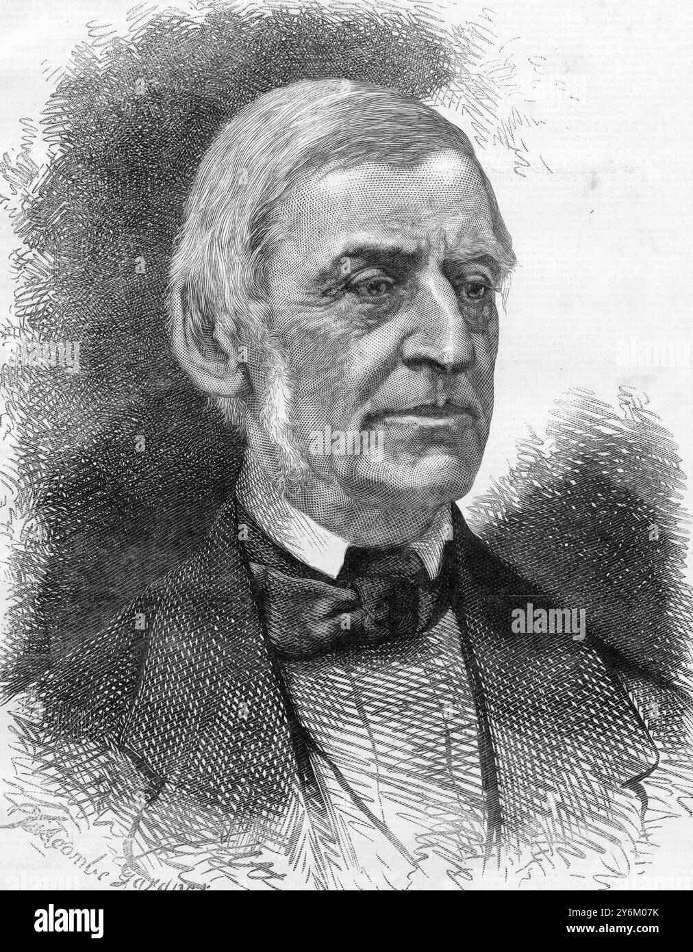 The Late Ralph Waldo Emerson. American Poet. 6 May 1882 Stock Photo - Alamy