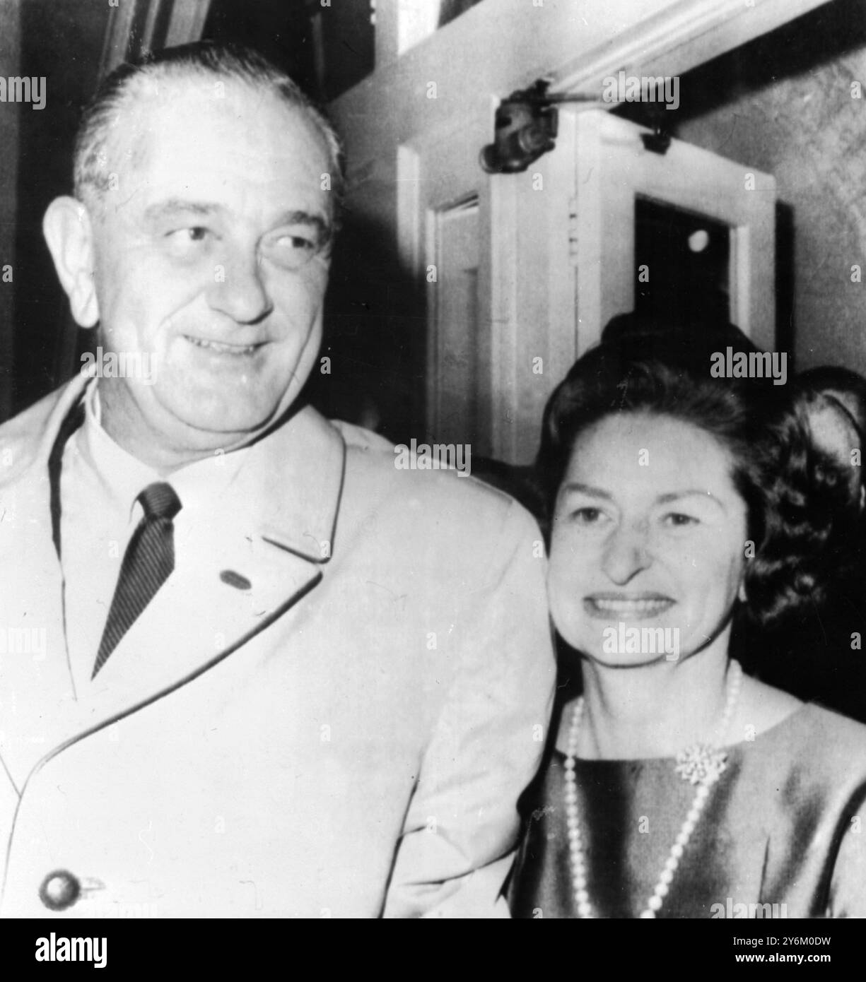 President johnson and wife hi-res stock photography and images - Alamy