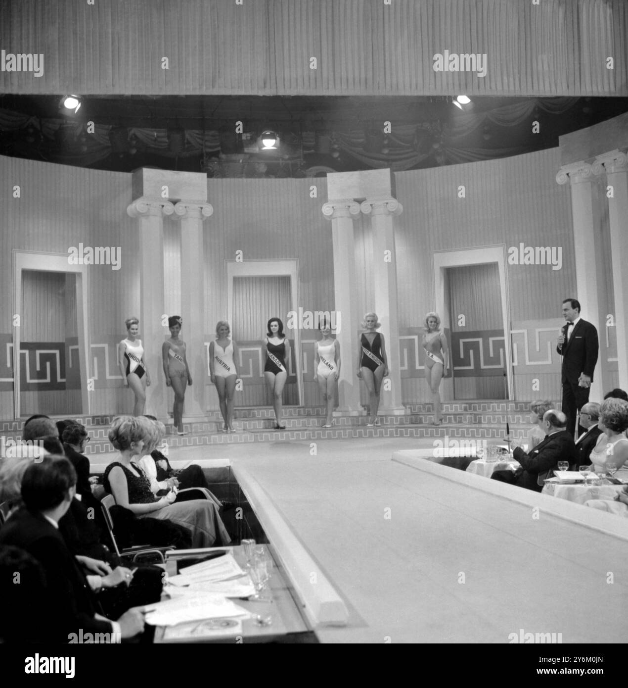 London: The last seven finalists in last night's Miss World Beauty ...