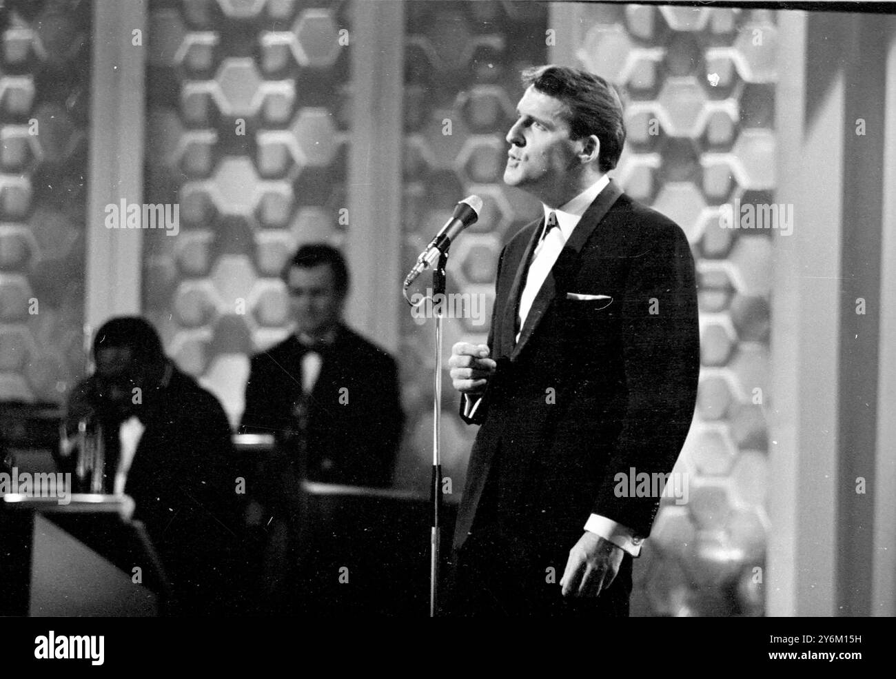Vienna: Austria: Ireland's Sean Dunphy seen singing during the 1967 ...