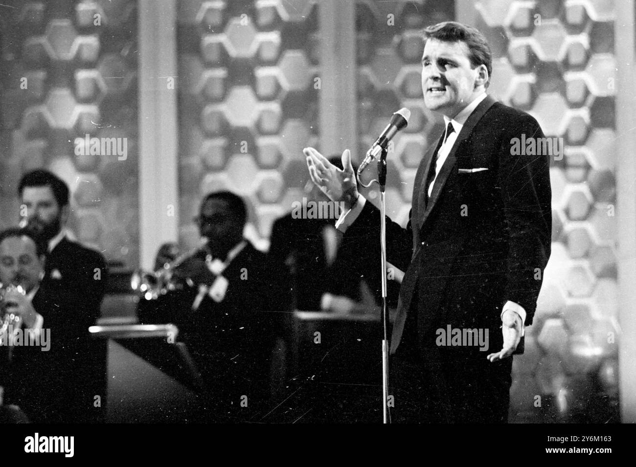 Vienna: Austria: Ireland's Sean Dunphy seen singing during the 1967 ...