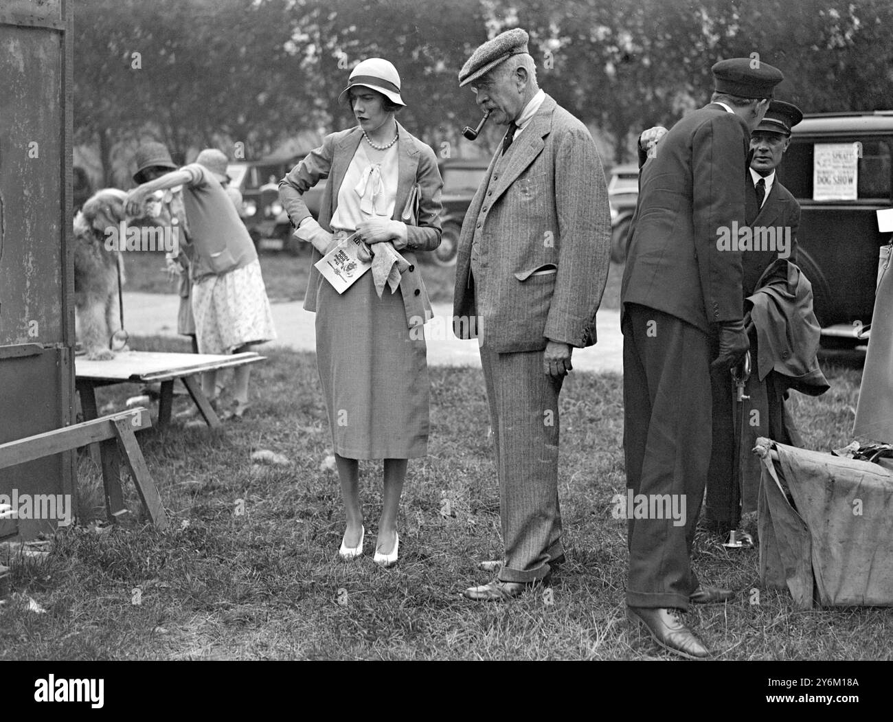 Tunbridge Wells Canine Society's Show. Mr Benson with his daughter ...