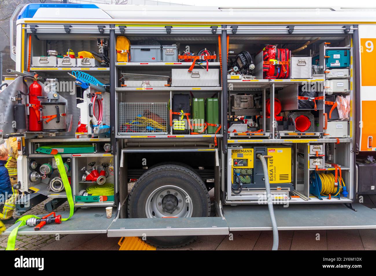 Germany, truck fire equipment Stock Photo - Alamy