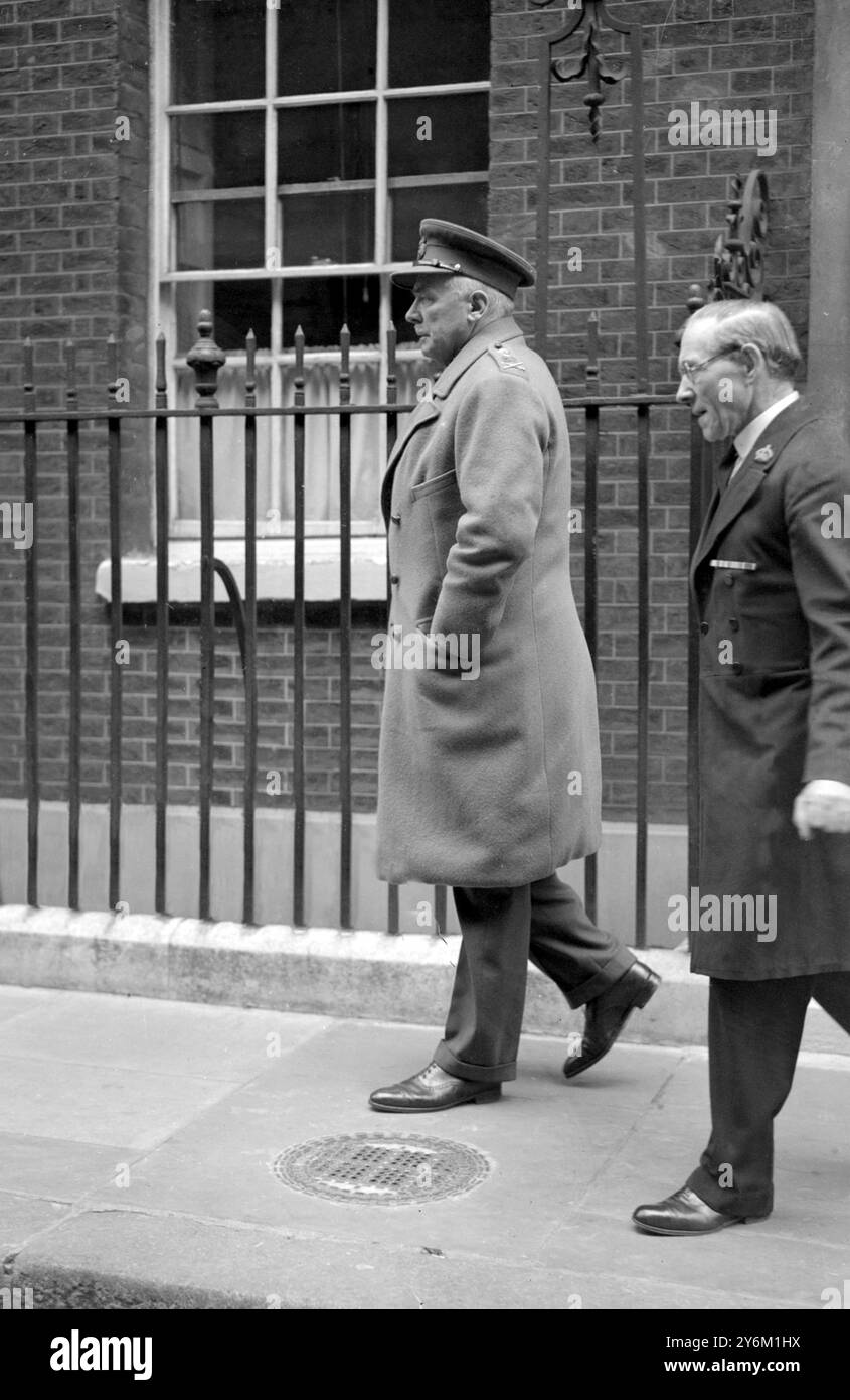 War 1940. In Downing Street. General Sir Edmund Ironside. 9 April 1940 ...