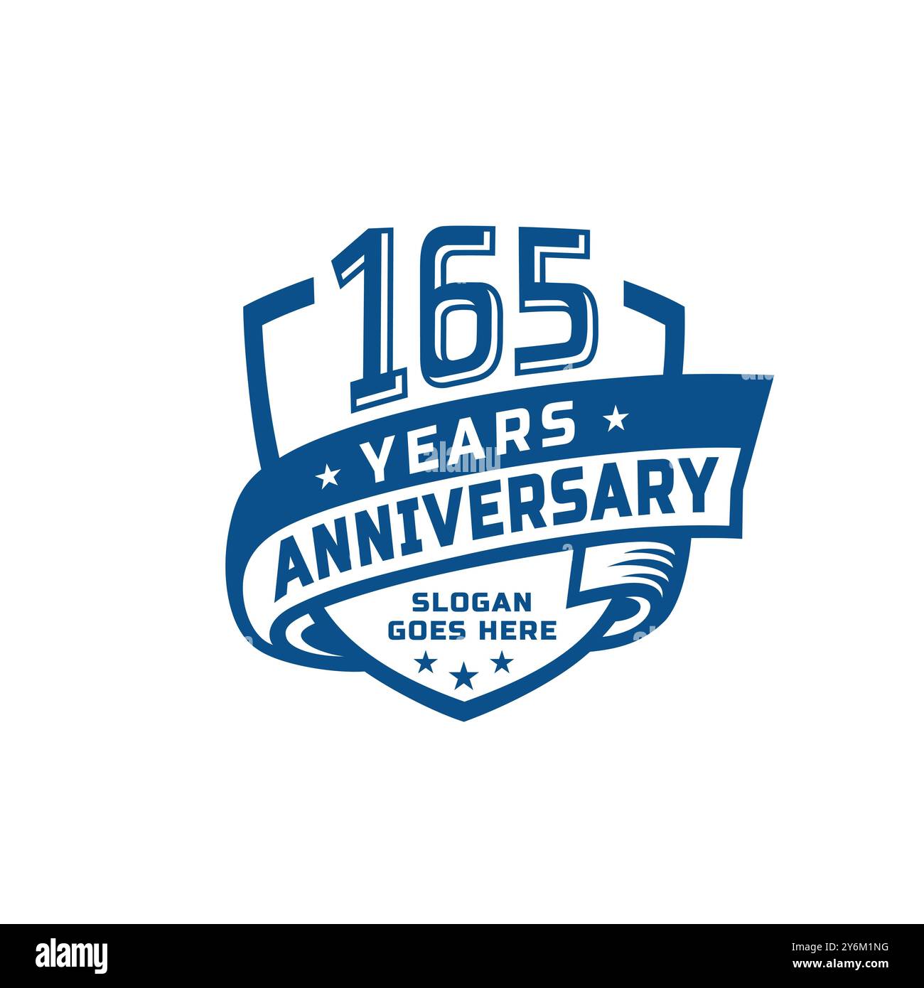 165 years anniversary celebration design template. 165th anniversary ...