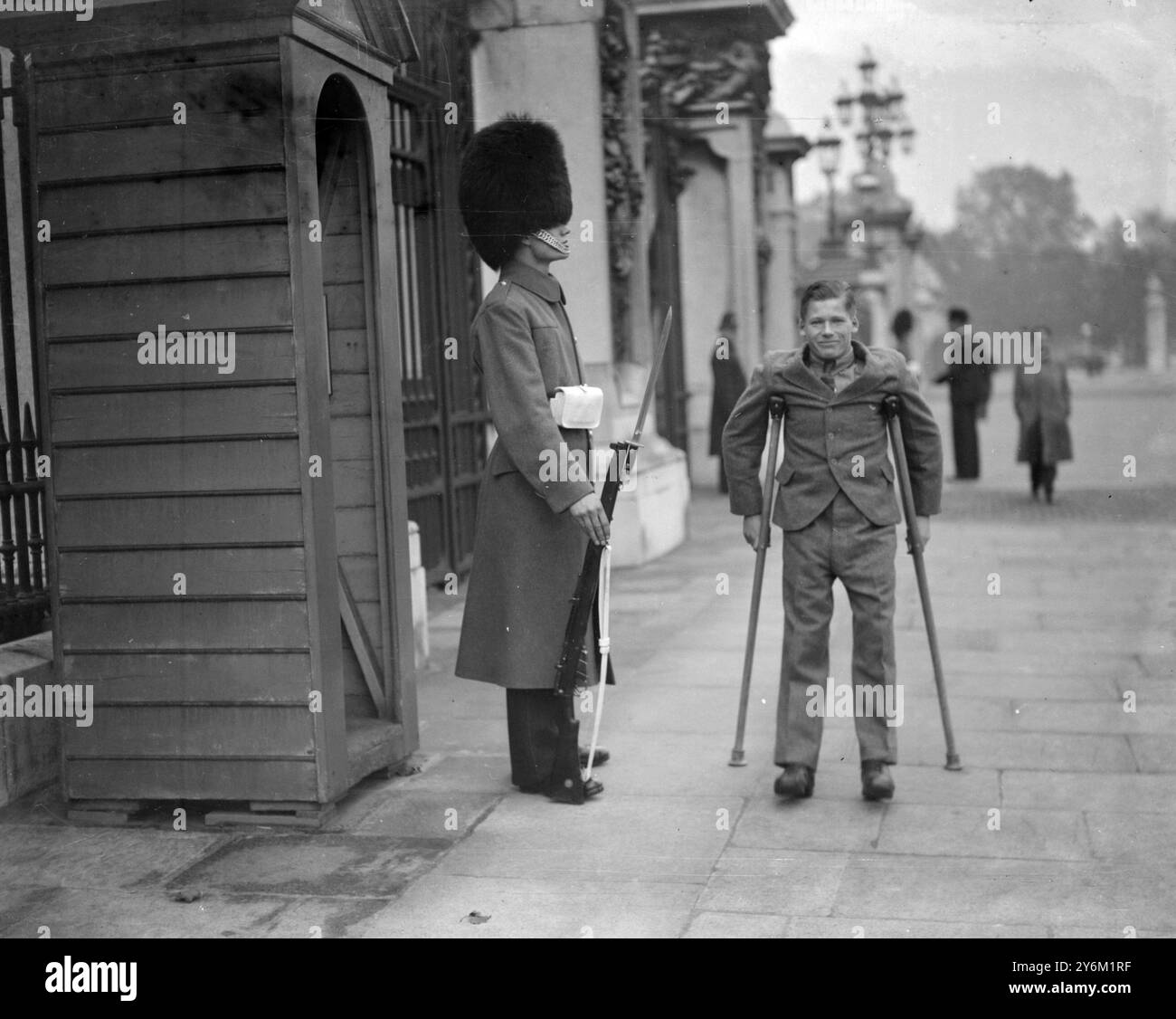 At Buckingham Palace after having presented the Duke of Gloucester and ...