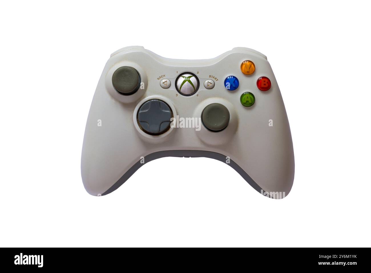 Xbox 360 controller isolated on white background Stock Photo - Alamy