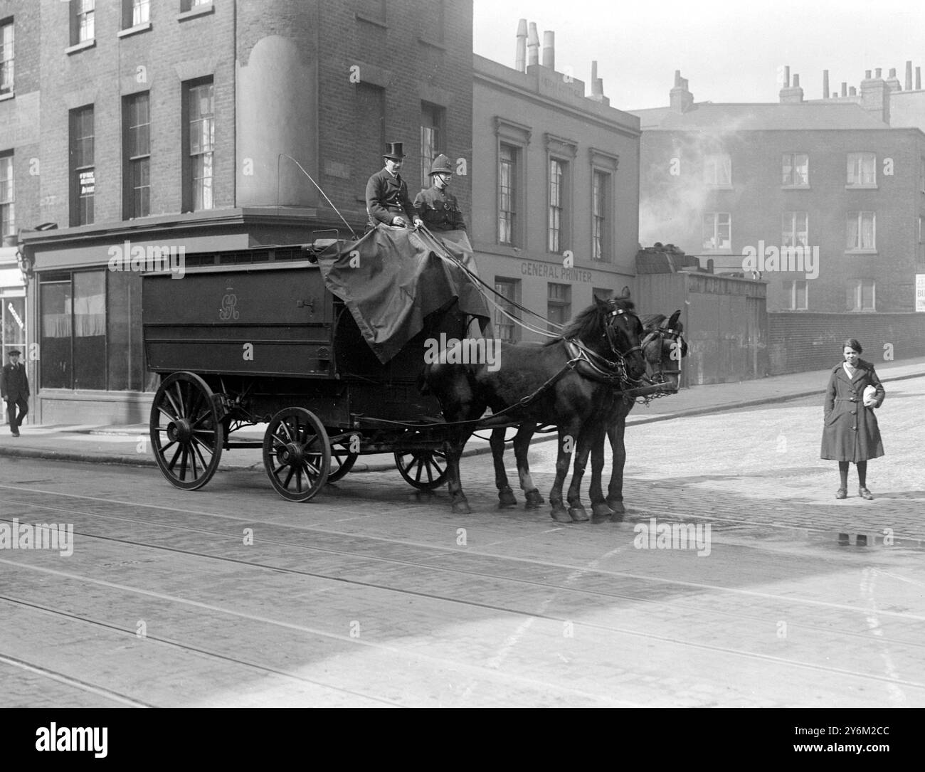 The "Black Maria" doomed shortly to disappear from London's streets to ...