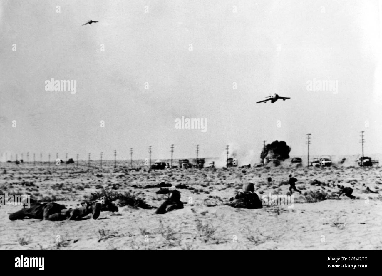 6 Day War 8 June 1967 - Sinai, Egypt Israeli forces in action dive for ...