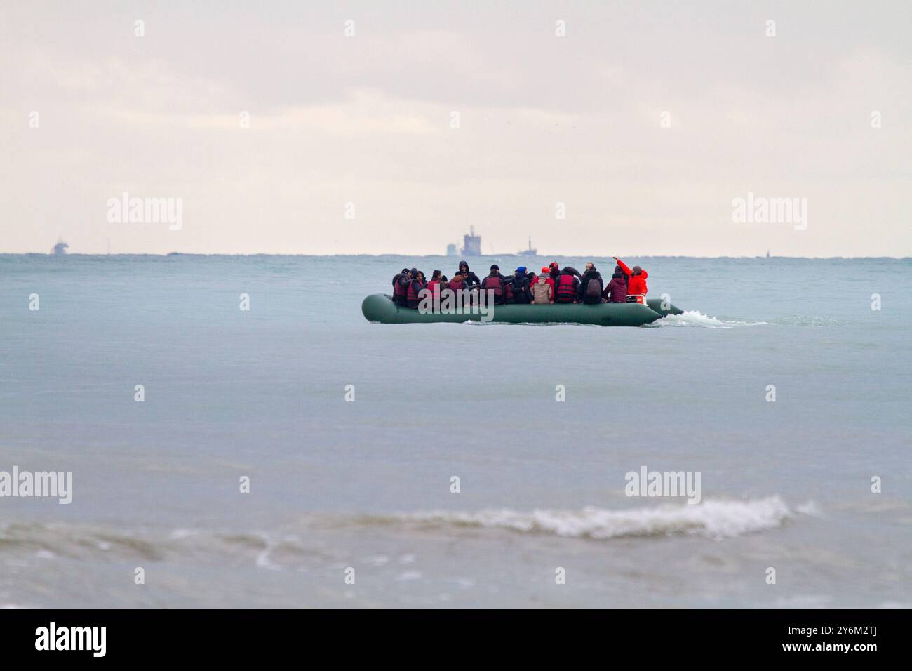 Calais, successful crossing of migrants to England on Saturday January ...