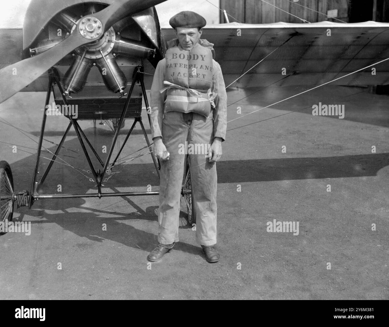 London - Paris - London Flight. W.L. Brock, American pilot possibly 11 ...