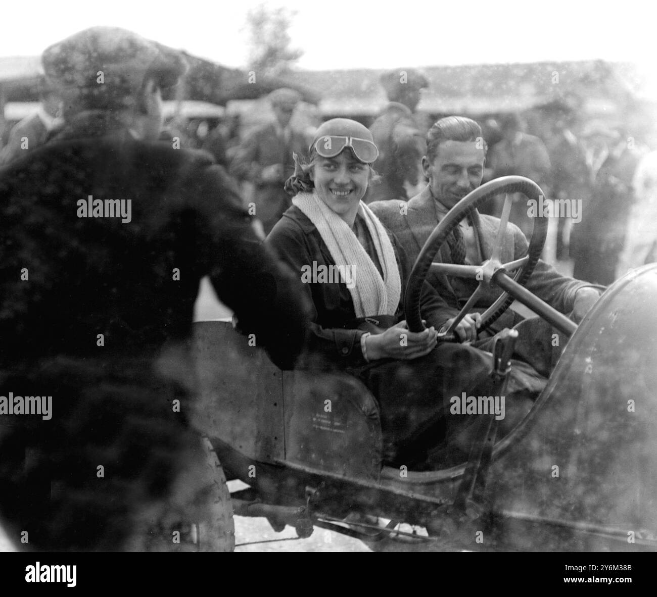 Brooklands motor racing circuit built near Weybridge in Surrey. Miss ...