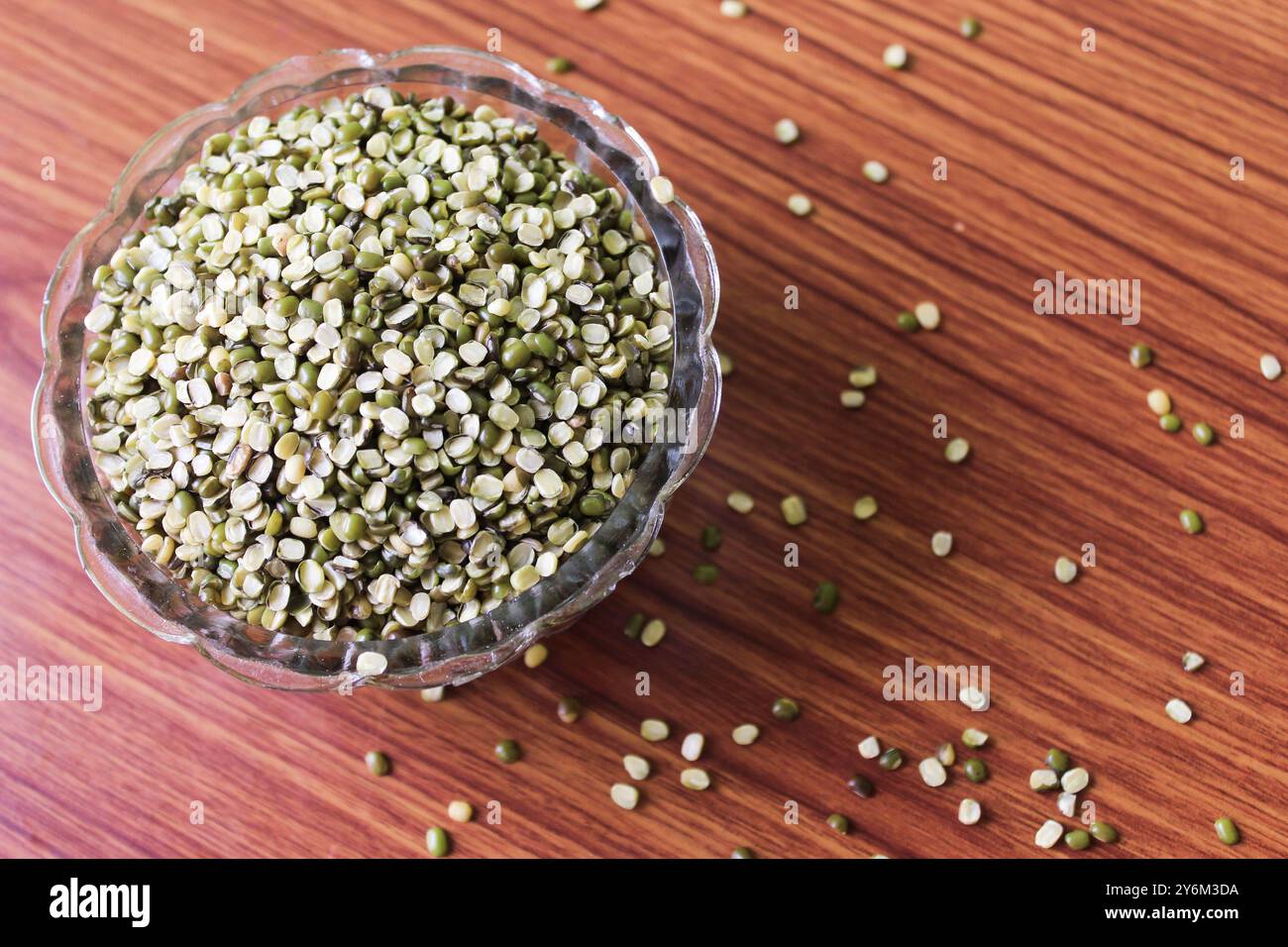 Split Mung Bean Lentils Also Know as Mungbean, Mung Gram, Vigna Radiata ...