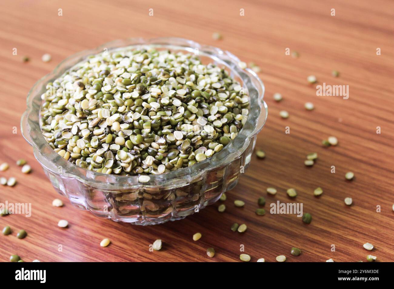 Split Mung Bean Lentils Also Know as Mungbean, Mung Gram, Vigna Radiata ...