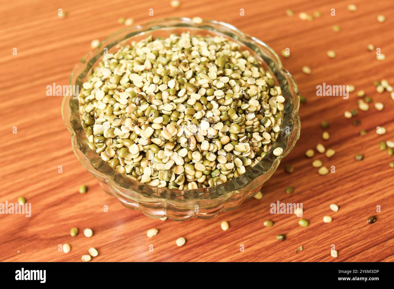 Split Mung Bean Lentils Also Know as Mungbean, Mung Gram, Vigna Radiata ...