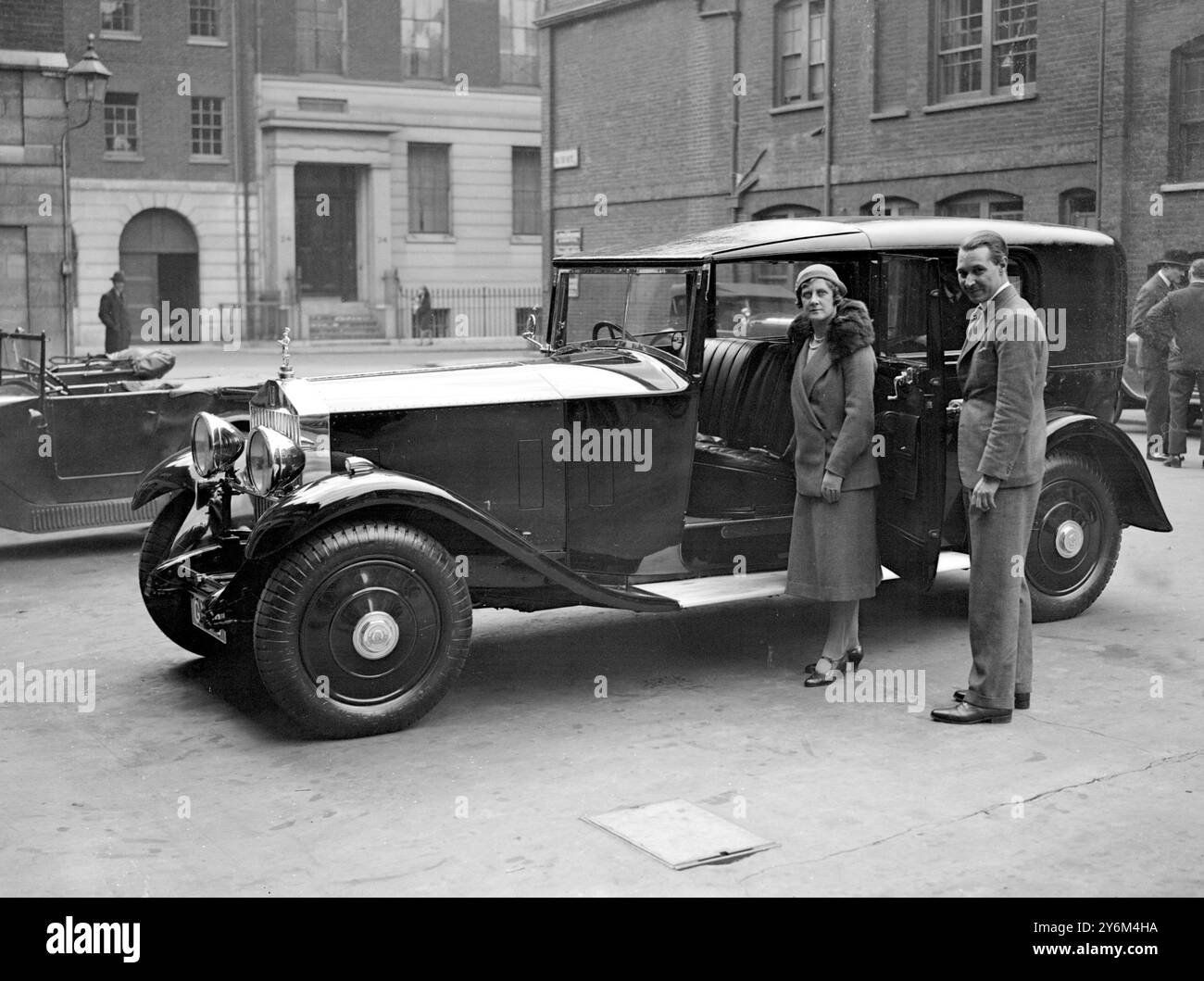 Princess Arthur of Connaught and Rolls - Royce Car. 30 April 1932 Stock ...