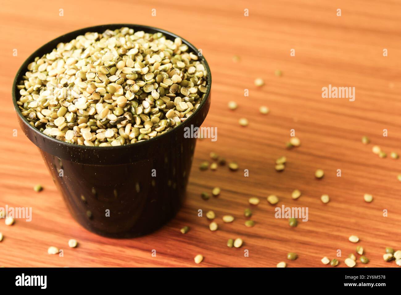 Split Mung Bean Lentils Also Know as Mungbean, Mung Gram, Vigna Radiata ...