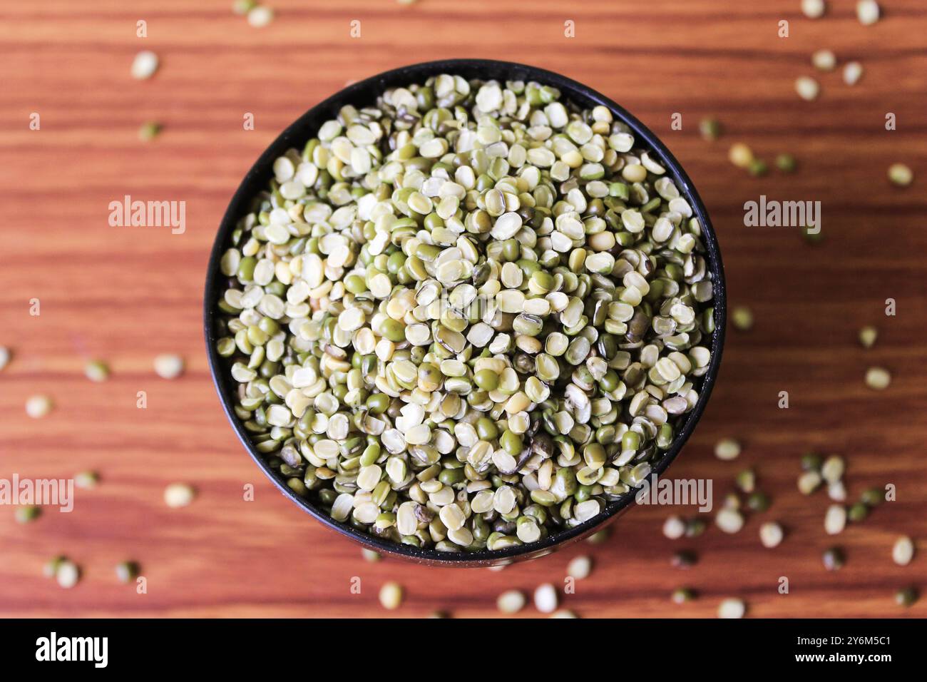 Split Mung Bean Lentils Also Know as Mungbean, Mung Gram, Vigna Radiata ...