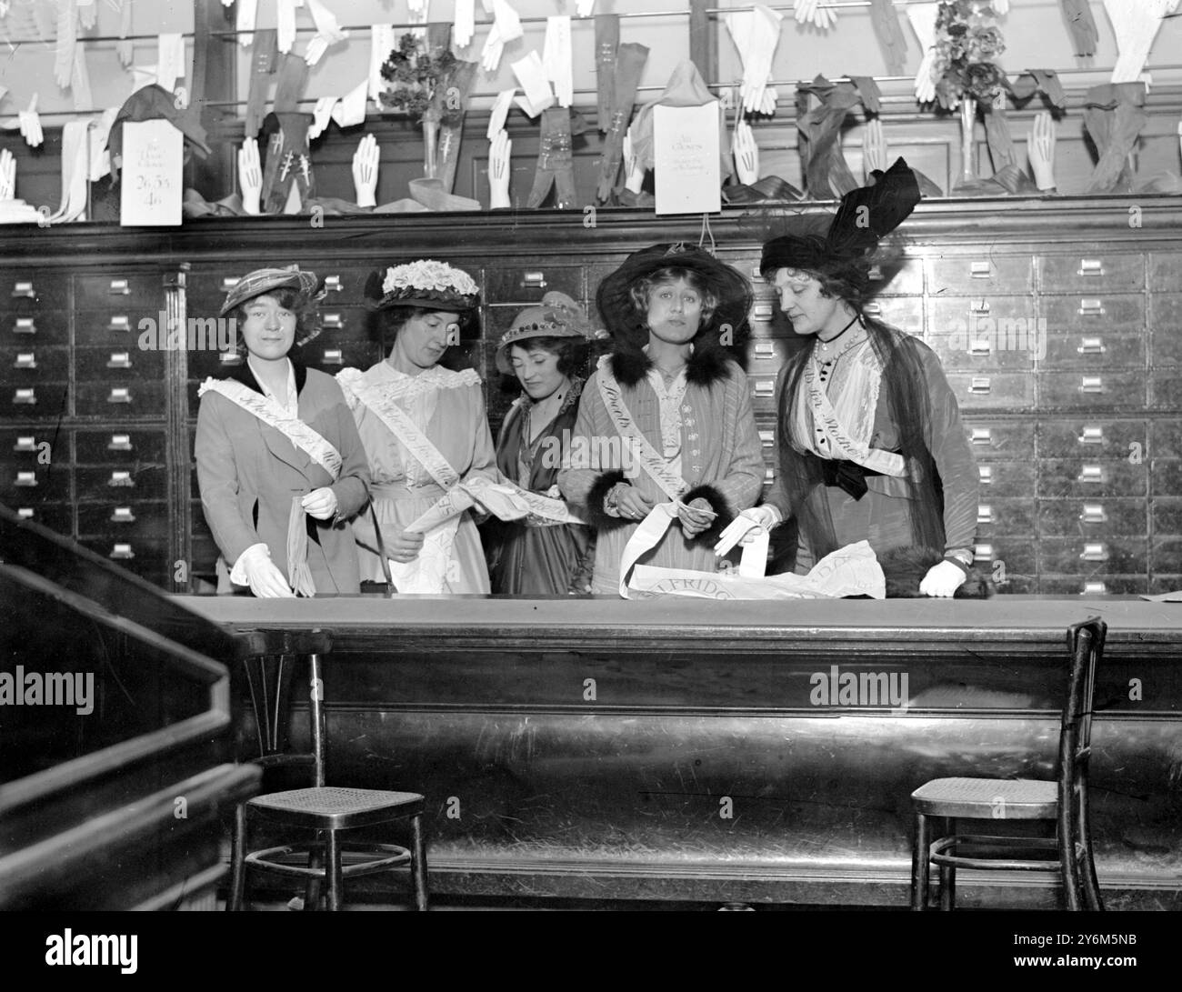 Selfridges Bazaar. Miss Gladys Storeq, Miss Mable Adair, Miss Hilda ...