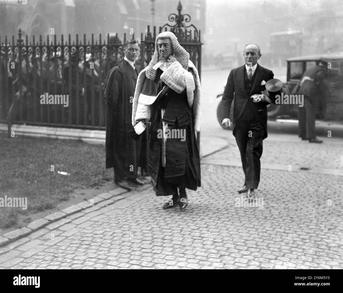 Judges at Westminster Abbey. Mr Justice Atkinson. 1935 Stock Photo - Alamy
