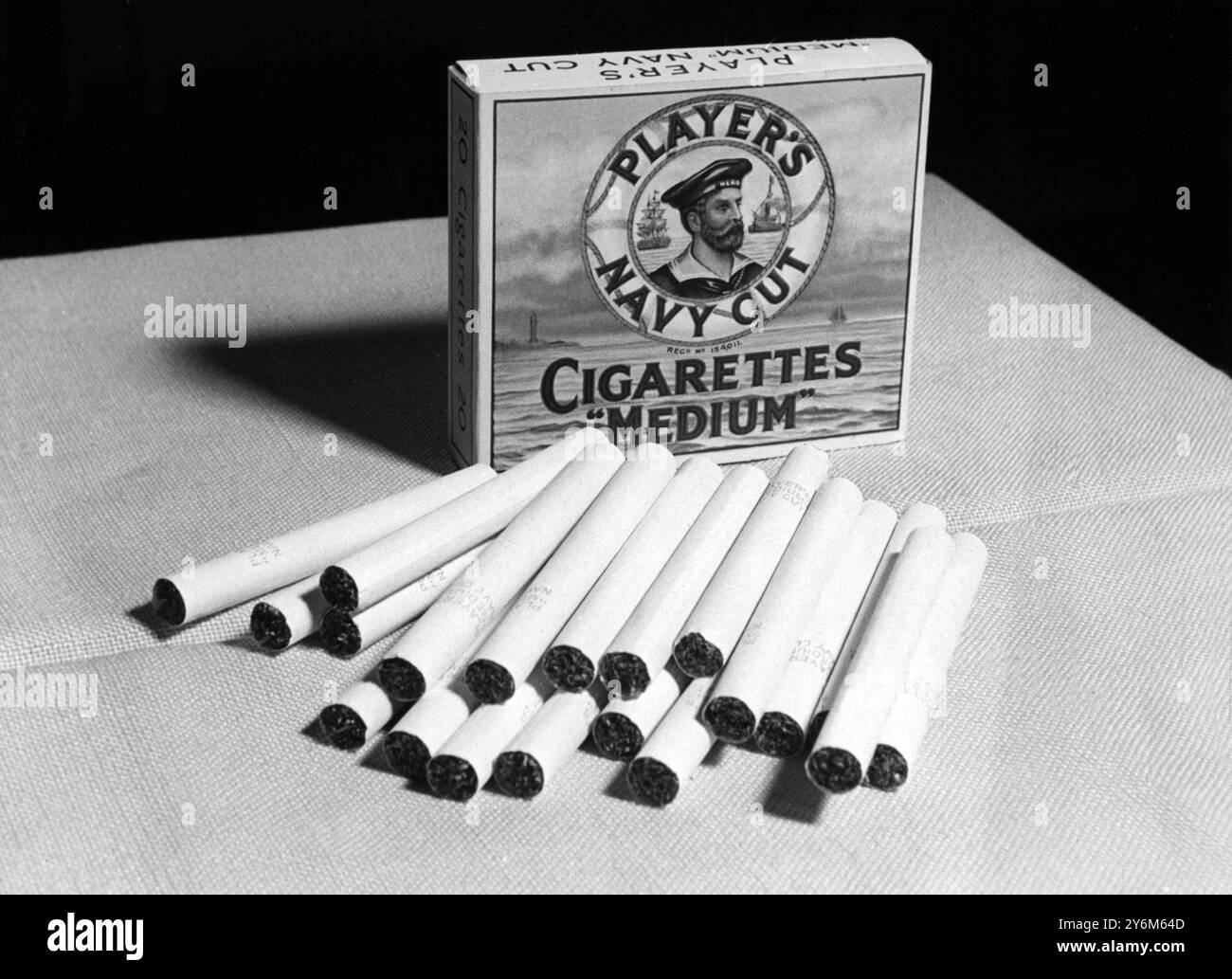 Still life of a packet of Players cigarettes Stock Photo - Alamy