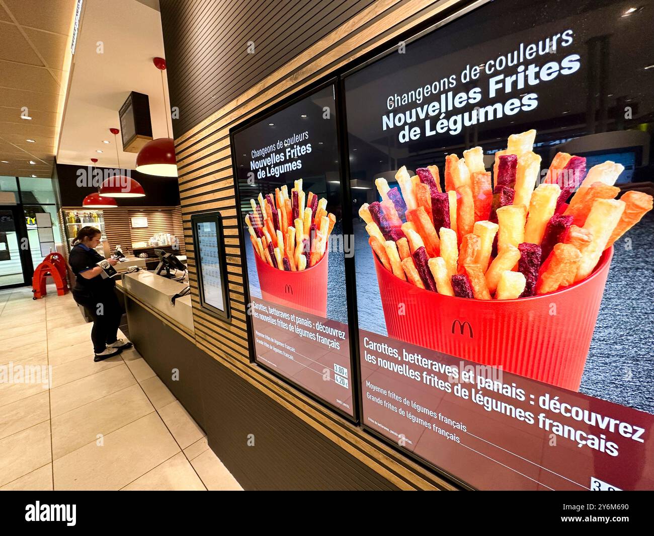 McDonald's fast food. New vegetable fries Stock Photo - Alamy