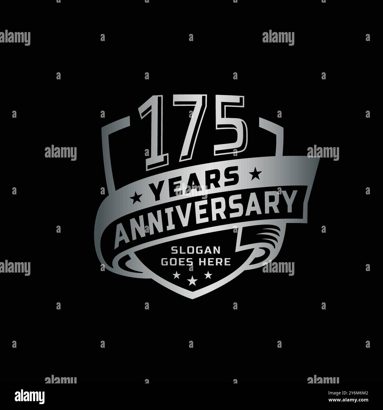 175 years anniversary celebration design template. 175th anniversary ...