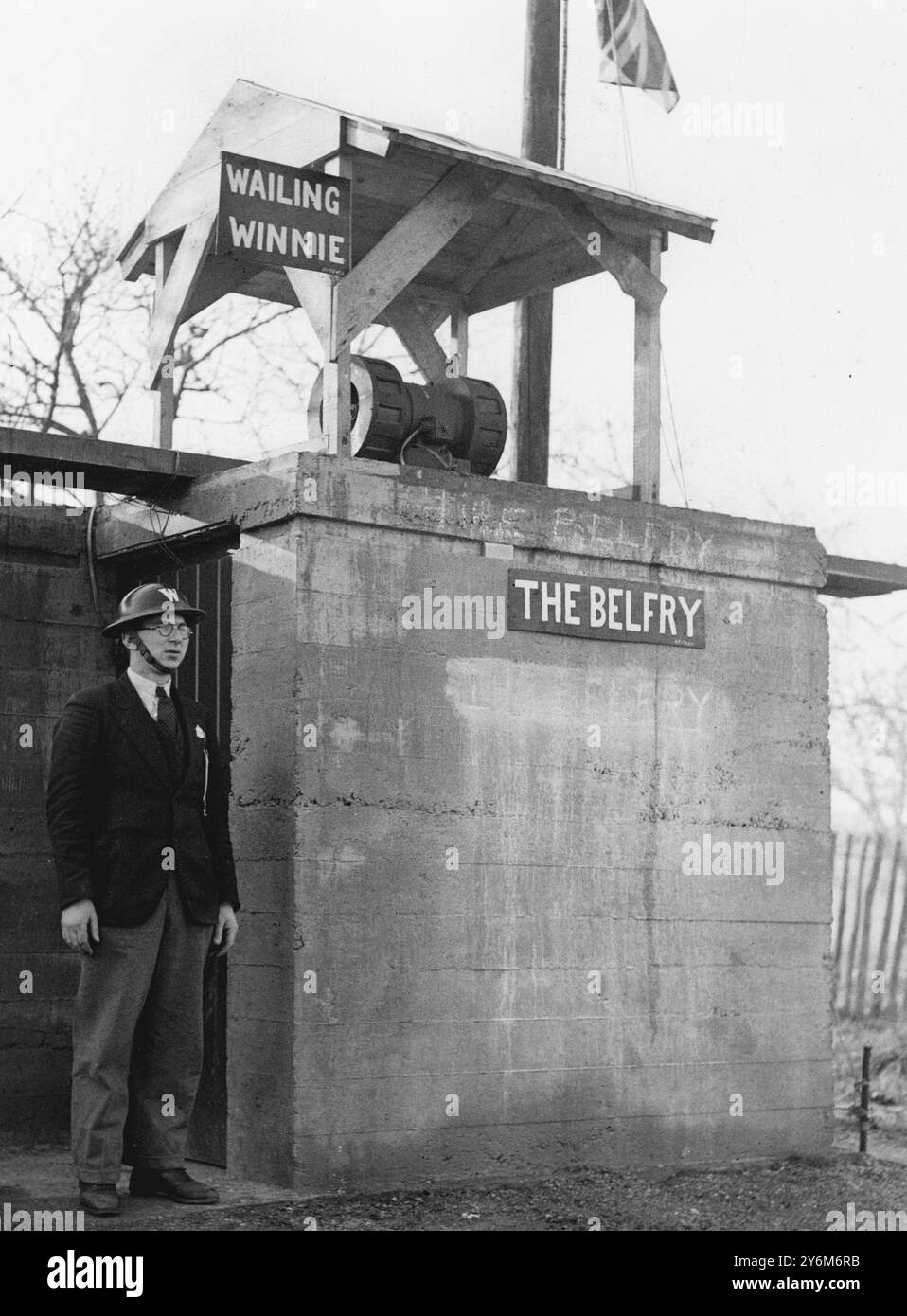 Air raid siren blitz Black and White Stock Photos & Images - Alamy