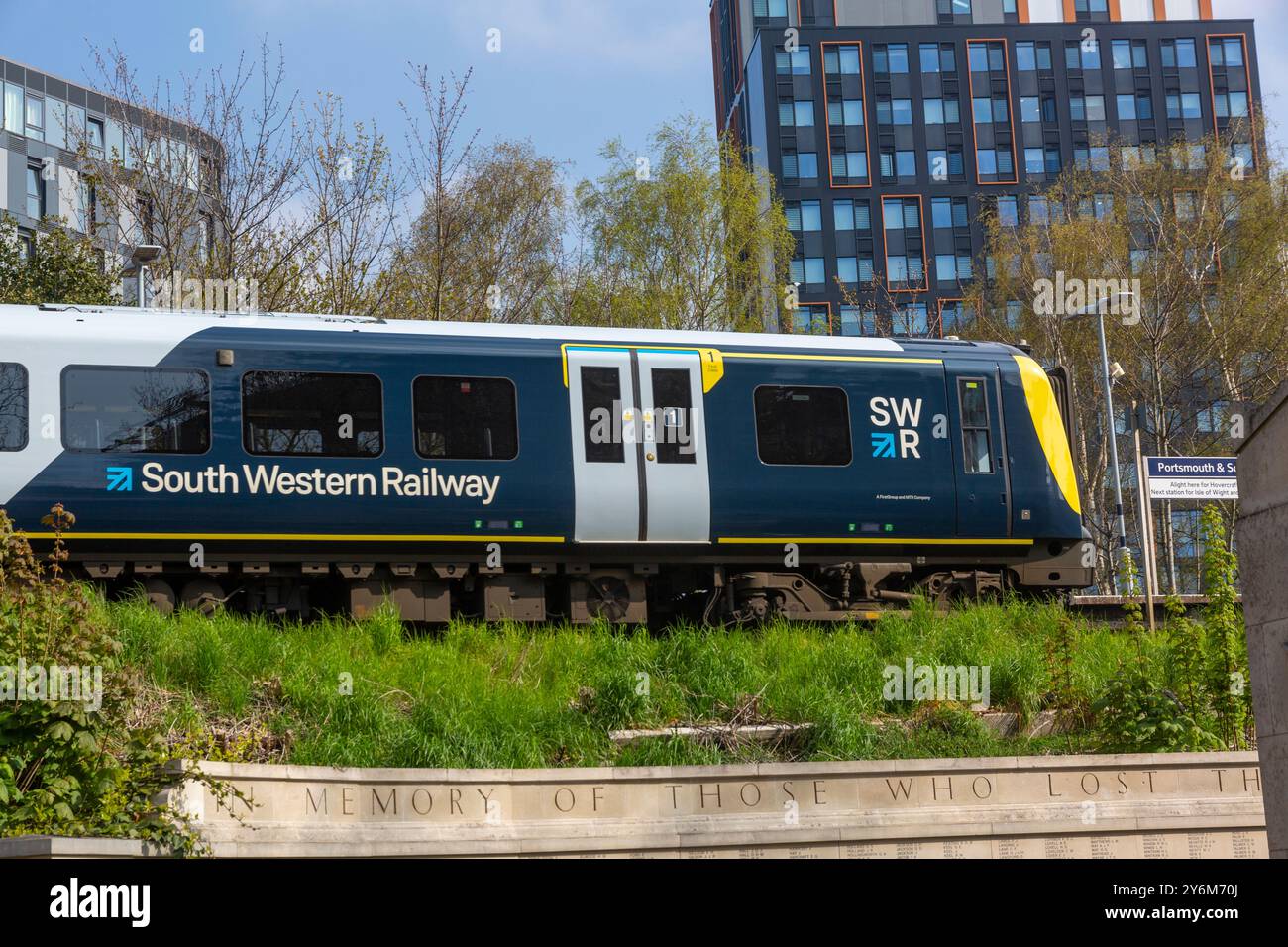 United Kingdom, England, South Western Railway train Stock Photo - Alamy