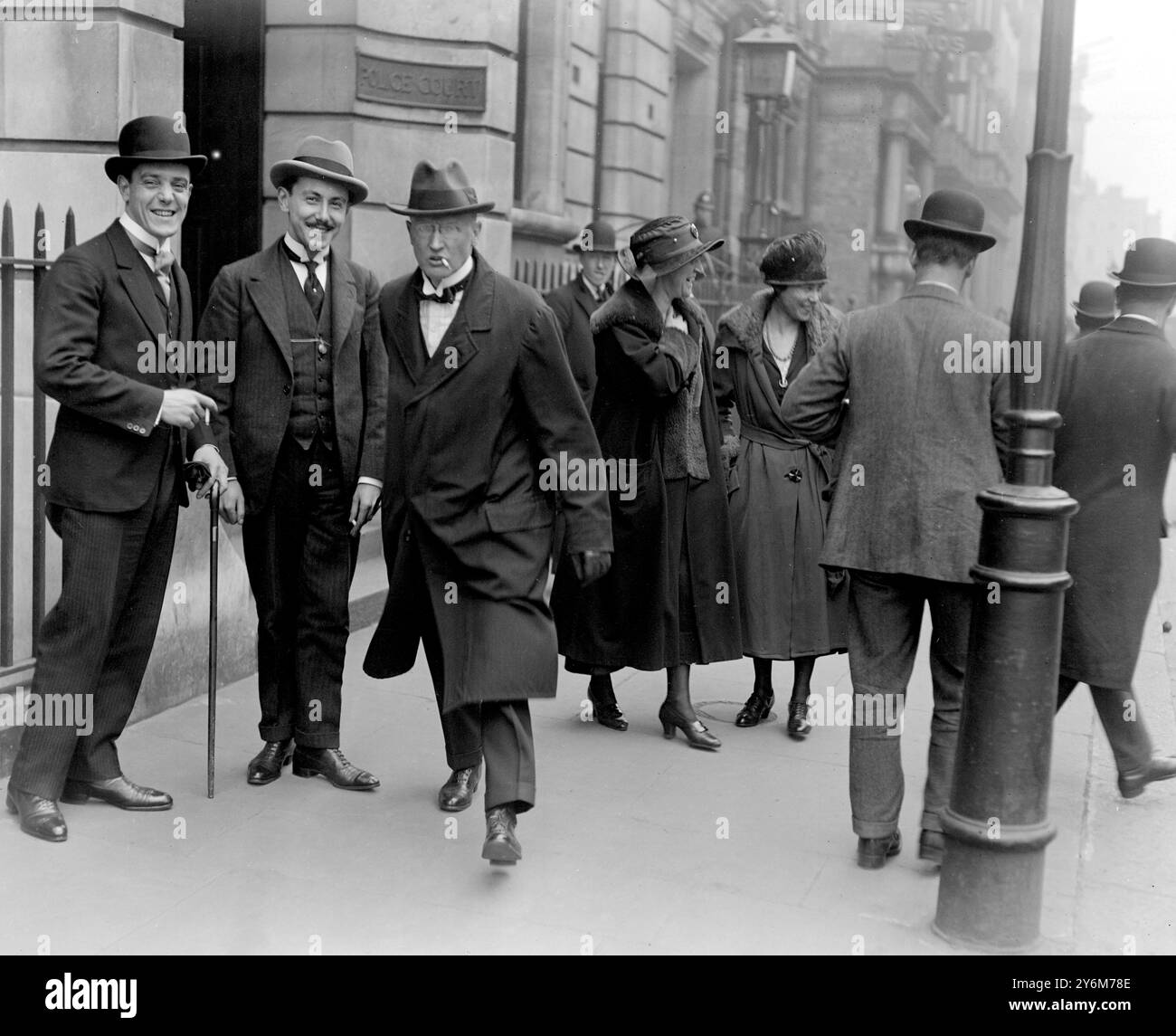 Witnesses in Colonel Balfour Case. Left to Right - Mr Alexander Besson ...