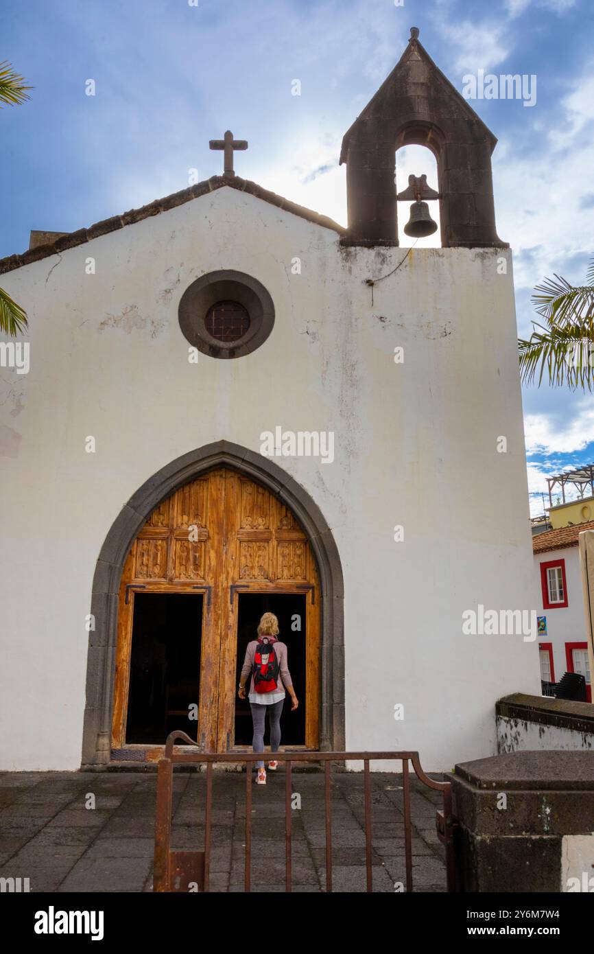 Portugal, Madeira Island, Funchal, Chapel of the Holy Body Stock Photo ...