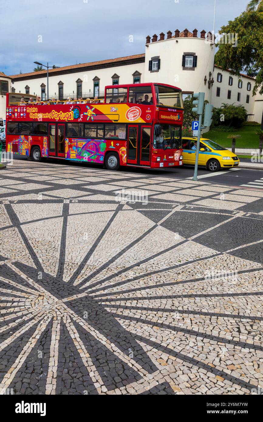 Portugal, Madeira Island, Funchal. Touristic bus Stock Photo - Alamy