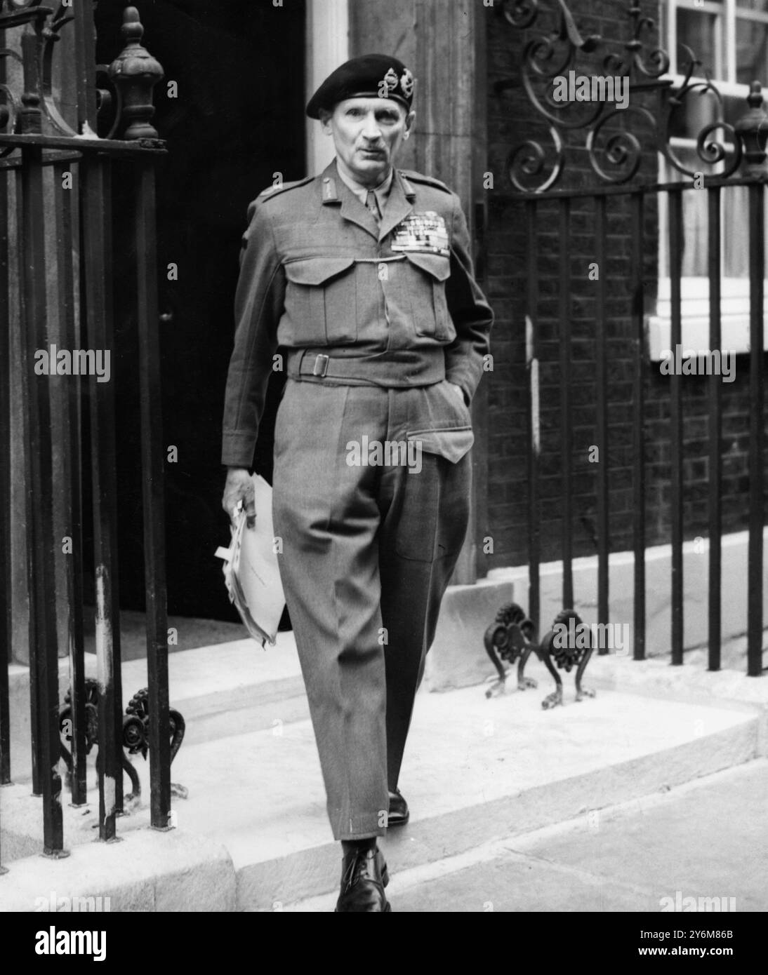 August 26th 1948 The Field Marshal Lord Bernard Montgomery leaving No ...