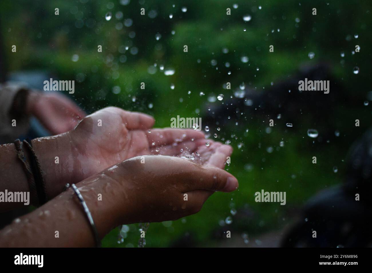 Raindrops during a monsoon Stock Photo - Alamy