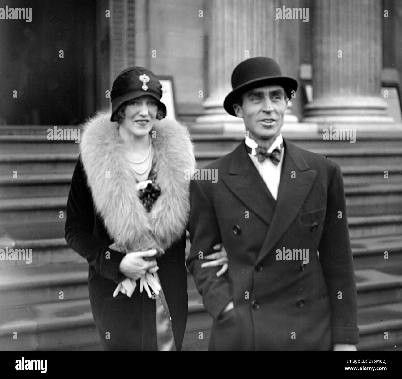 Marriage of Lady Churston. Lady Churston, formerly Miss Denise Orme, was married to Mr Theodore ...