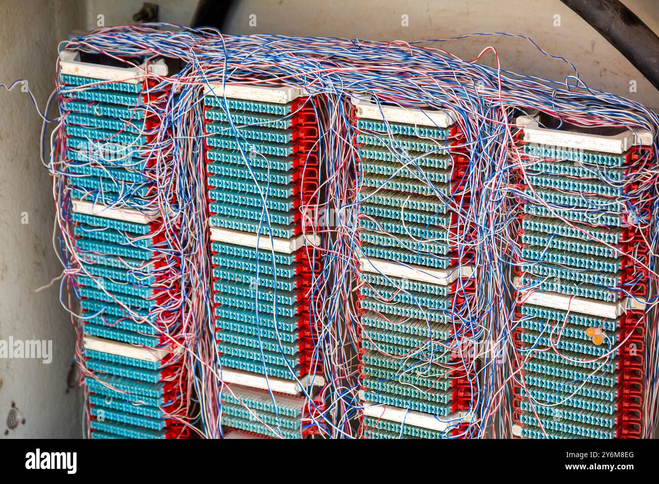 Fiber optic array for internet Stock Photo - Alamy